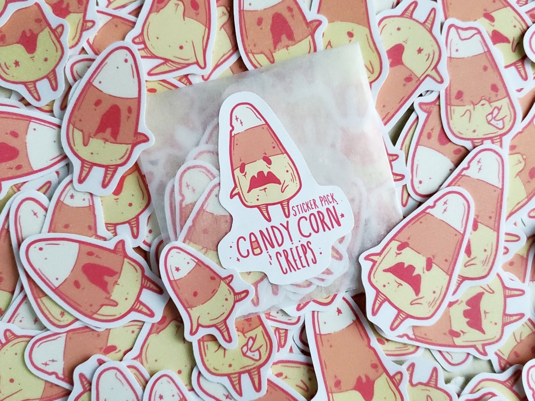 Candy Corn Creeps STICKER Pack - Spooky Cute - Halloween Stickers ...