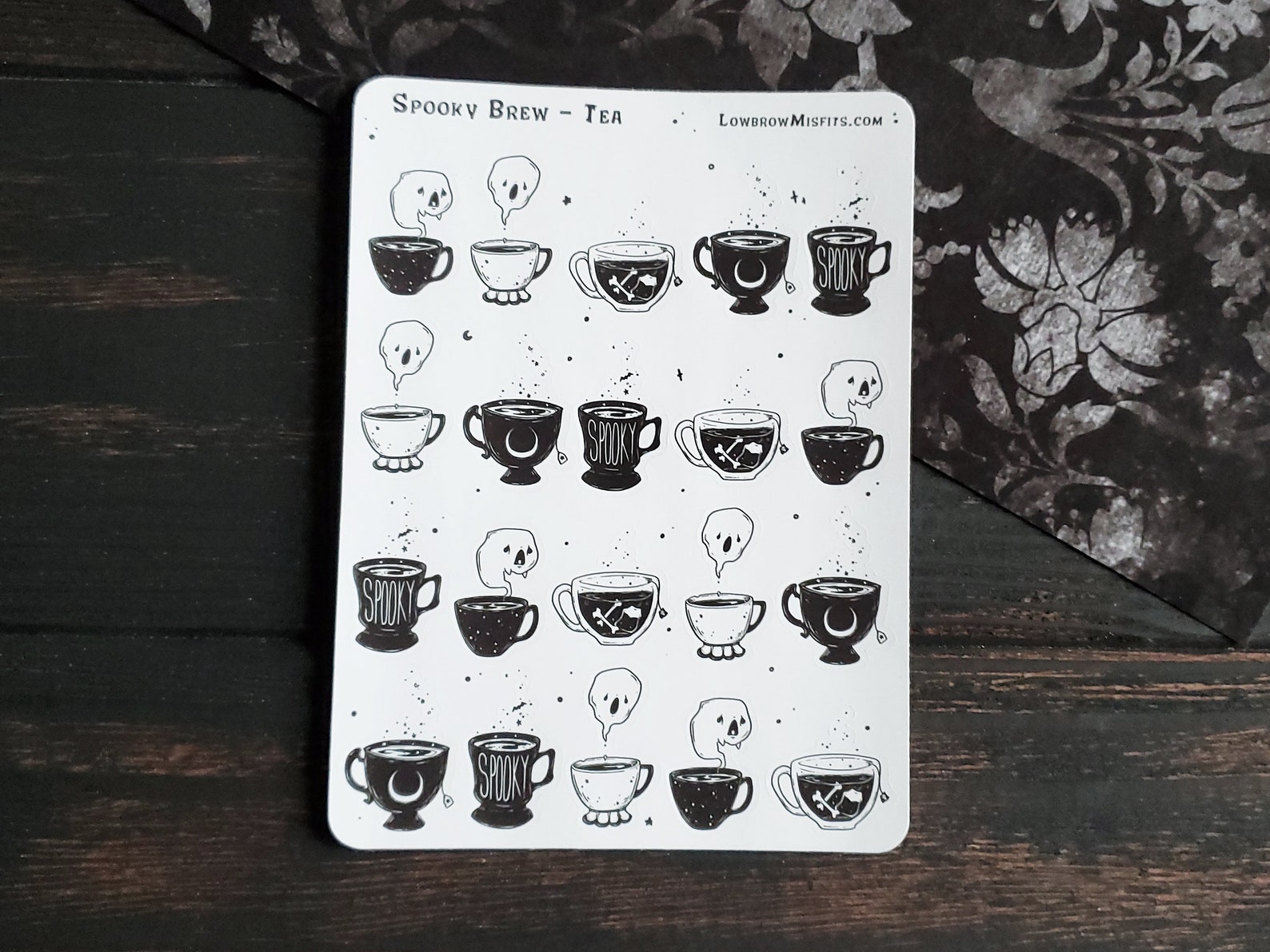 Spooky Tea Ghost Planner STICKER Sheet - Etsy