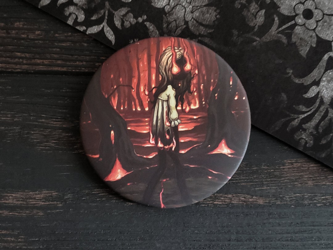The Ember Witch Large Pin Button - Etsy