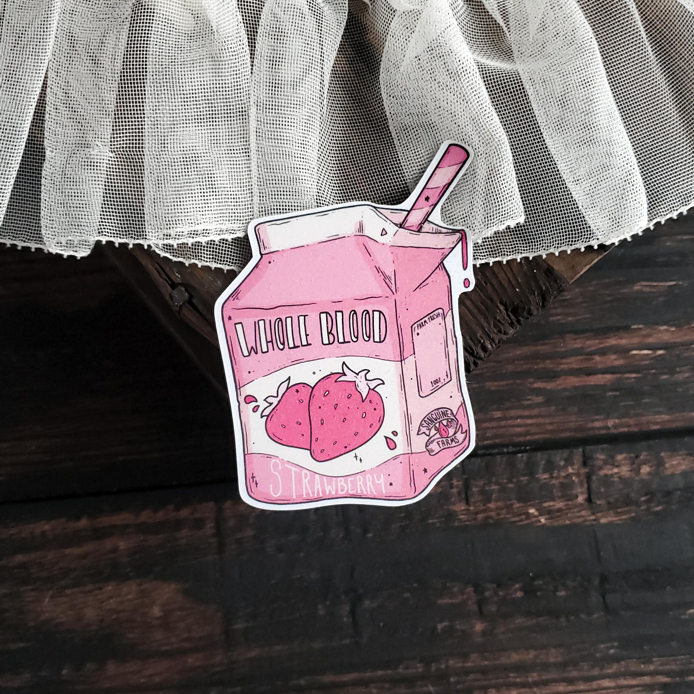 Vampire Milk Magnet – Creepy Cute Goth Milk Carton – Spooky Kawaii ...
