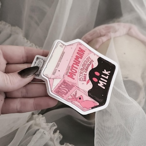 MOTHMAN Milk Carton STICKER - Etsy