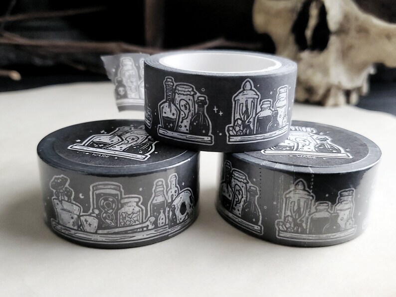 Potion Shelf WASHI Tape - Witchy Goth - Etsy