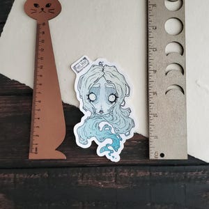 Ghost Girl STICKER- Spooky Cute - Etsy