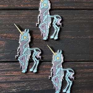 Skeleton UNICORN Patch - Etsy