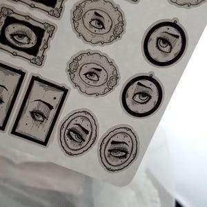 Lover's Eye Planner STICKER Sheet Victorian Goth - Etsy