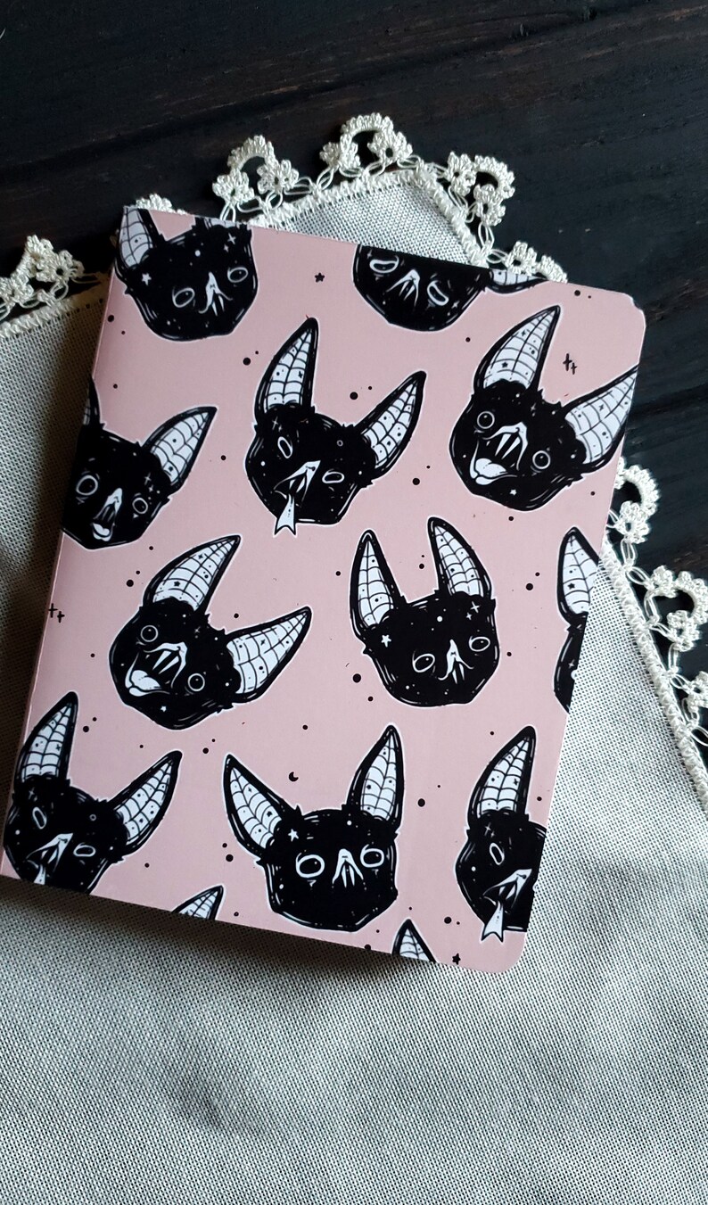 Bat Note Book Pink - Etsy