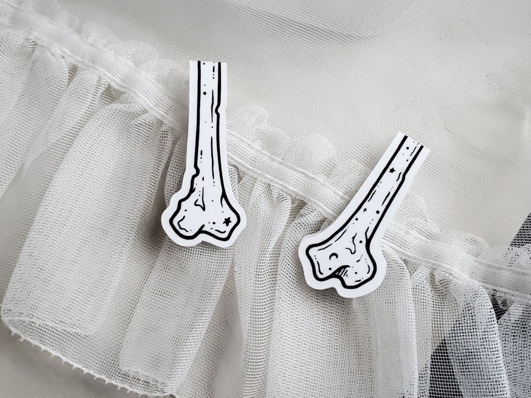 Bones Magnetic Bookmark SET, Spooky Cute, Goth - Etsy