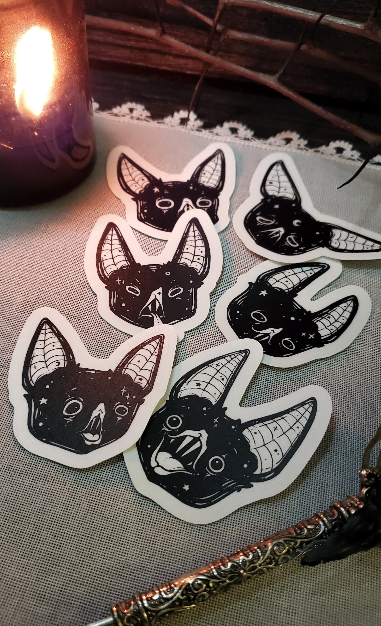 VAMPIRE BAT Sticker Pack Creepy Cute Goth - Etsy