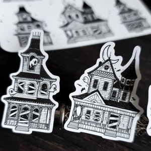 Haunted House STICKER Sheet Spooky Cute | Etsy