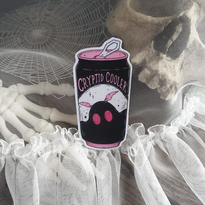 Cryptid Soda Magnet – Mothman Cryptid Soda Magnet – Creepy Cute ...