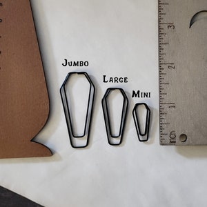 Coffin Paperclips, Spooky Cute, Goth - Etsy