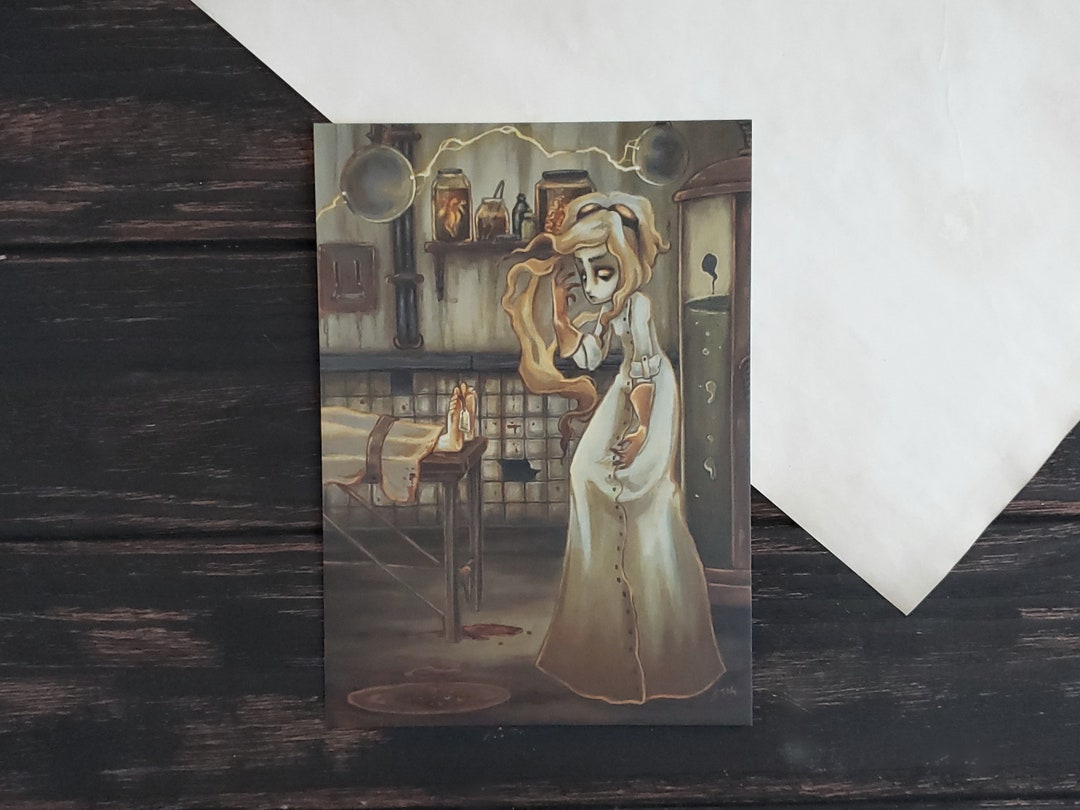 The Reanimator - 5x7 Mad Scientist Art Print - Creepy Cute - Etsy