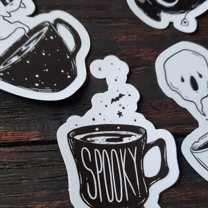 Spooky Brew TEA Ghost Gothic STICKER Pack - Etsy