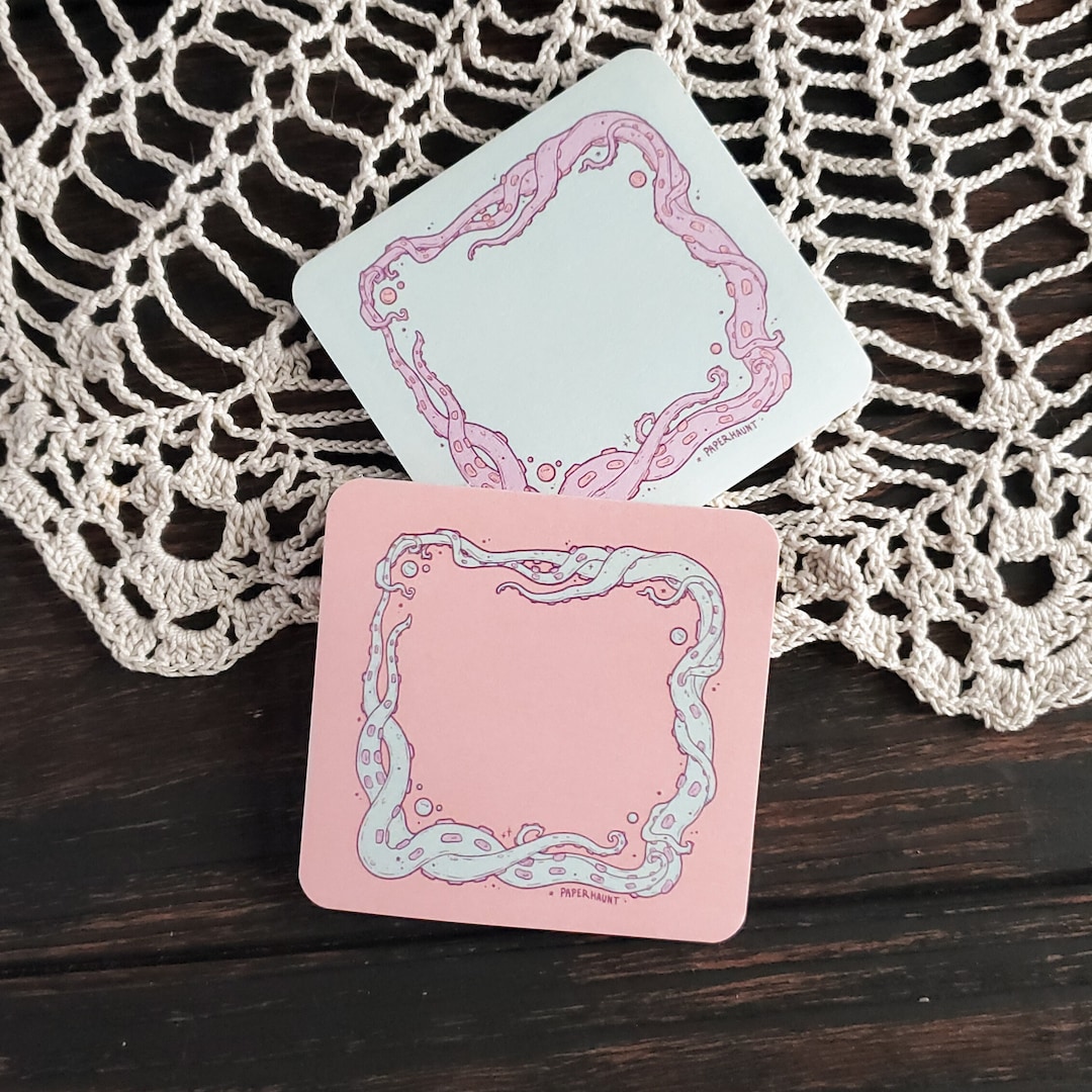 Pastel Tentacle STICKY Notes -pastel Goth- Creepy Kawaii - Memo Pad - Etsy