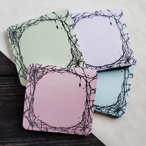Pastel Goth Spider Web STICKY Notes - Etsy