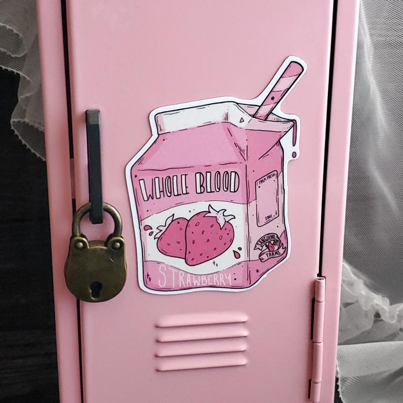 Vampire Milk Magnet – Creepy Cute Goth Milk Carton – Spooky Kawaii ...