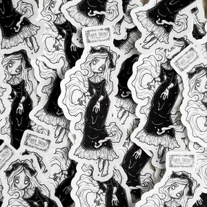 Ghost Girl Sticker - Spooky Cute - Etsy