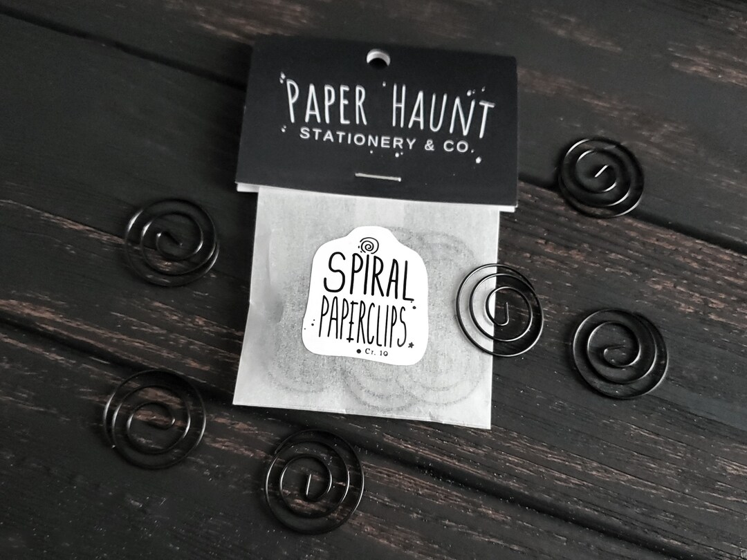 Spiral Paperclips, Spooky Cute, Goth - Etsy