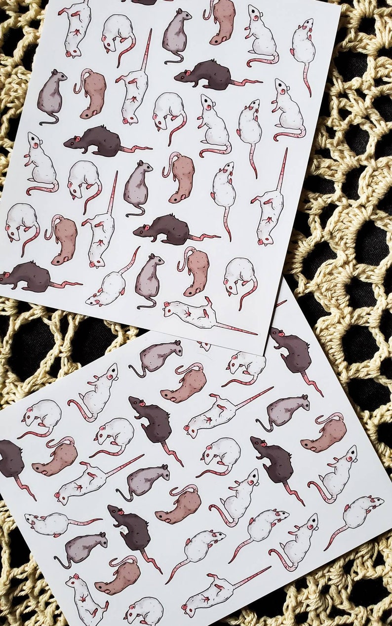 RATS Planner STICKER Sheet - Etsy