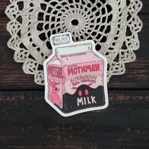 MOTHMAN Milk Carton STICKER - Etsy