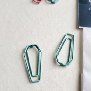 Mini Pink and Blue Coffin Paperclips, Cotton Candy, Spooky Cute, Pastel ...