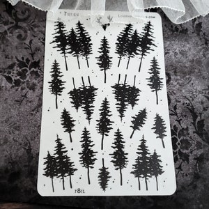 Tree Silhouette Planner STICKER Sheet - Etsy