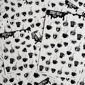 Spooky Tea Ghost Planner STICKER Sheet - Etsy