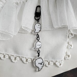 Ghost Charm Keychain - Creepy Cute- Goth - Multi-charm - Etsy