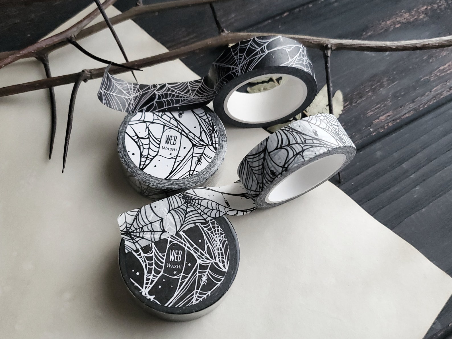 Spider Web WASHI Tape - Etsy