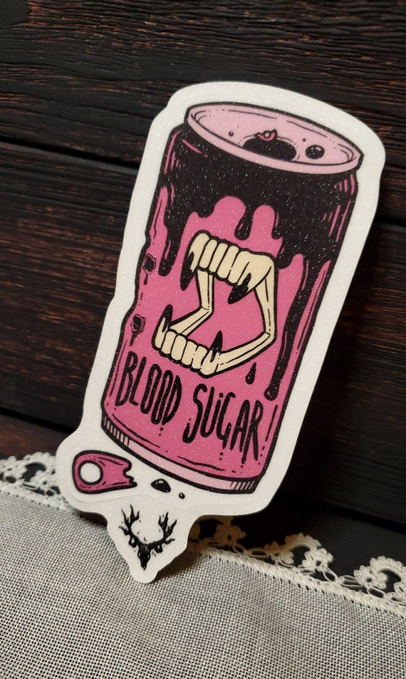 Blood Sugar VAMPIRE Soda STICKER Creepy Cute Goth - Etsy