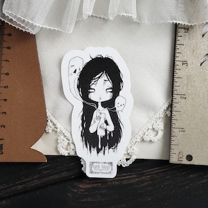 Ghost Girl Sticker - Etsy