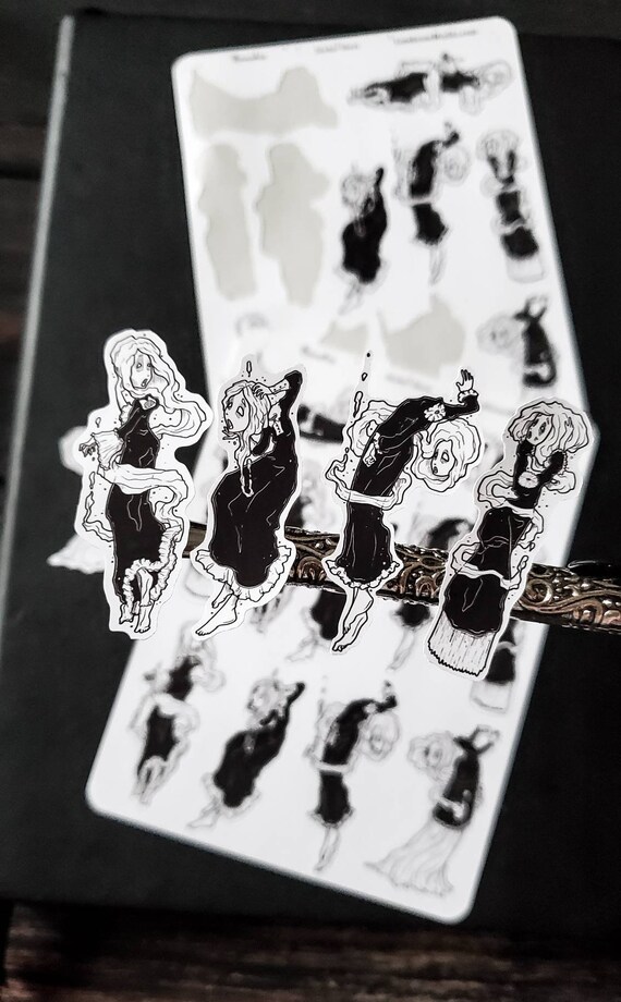Banshee GHOST Planner Spooky Cute Sticker Sheet | Etsy