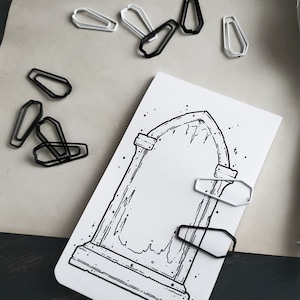 Coffin Paperclips, Spooky Cute, Goth - Etsy