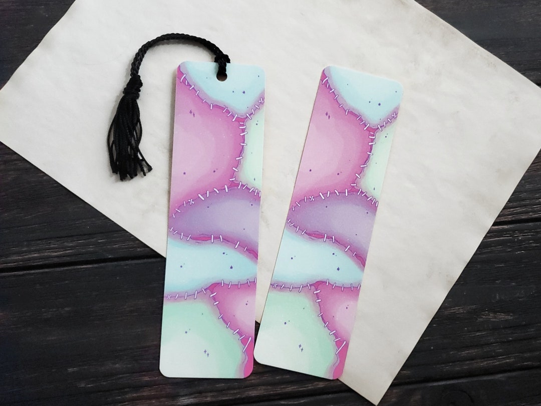 Stitches Zombie Bookmark, Pastel Goth, Spooky Cute - Etsy