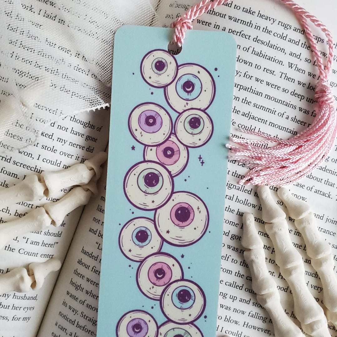 Eye Ball Bookmark - Spooky Cute - Pastel Goth - Etsy
