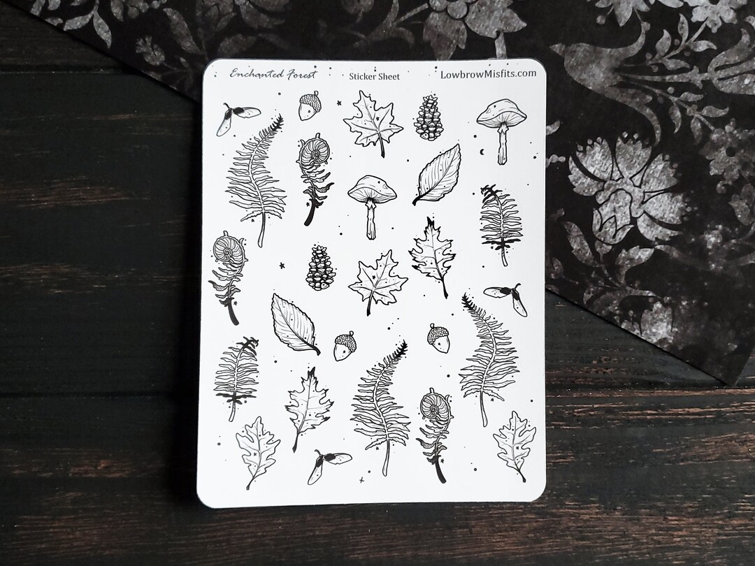 Enchanted Forest Planner STICKER Sheet Witchy - Etsy