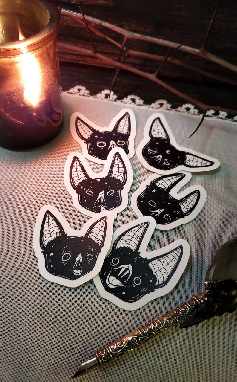 VAMPIRE BAT Sticker Pack Creepy Cute Goth - Etsy