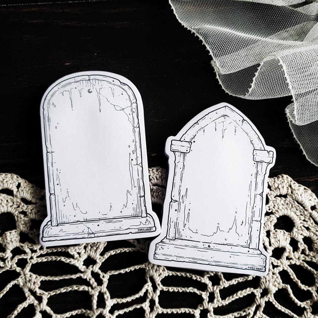 Tombstone Memo Pad - STICKY NOTE - Spooky Cute - Goth - Etsy