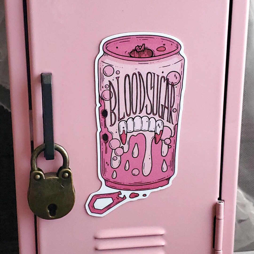 Blood Sugar Vampire Soda Magnet – Creepy Cute Vampire Drink – Spooky ...