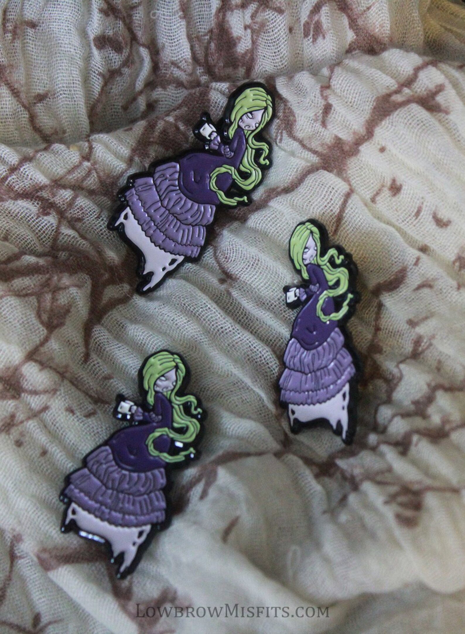 Mourning Brew Banshee Coffee Ghost Pin | Etsy