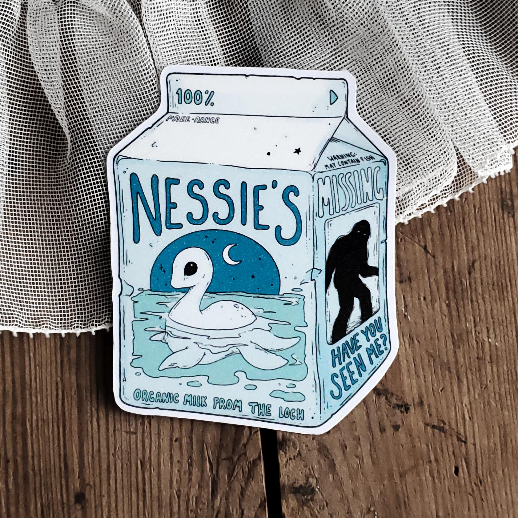 Nessie Milk Magnet – Cryptid Milk Carton Magnet – Spooky Cute Loch Ness ...