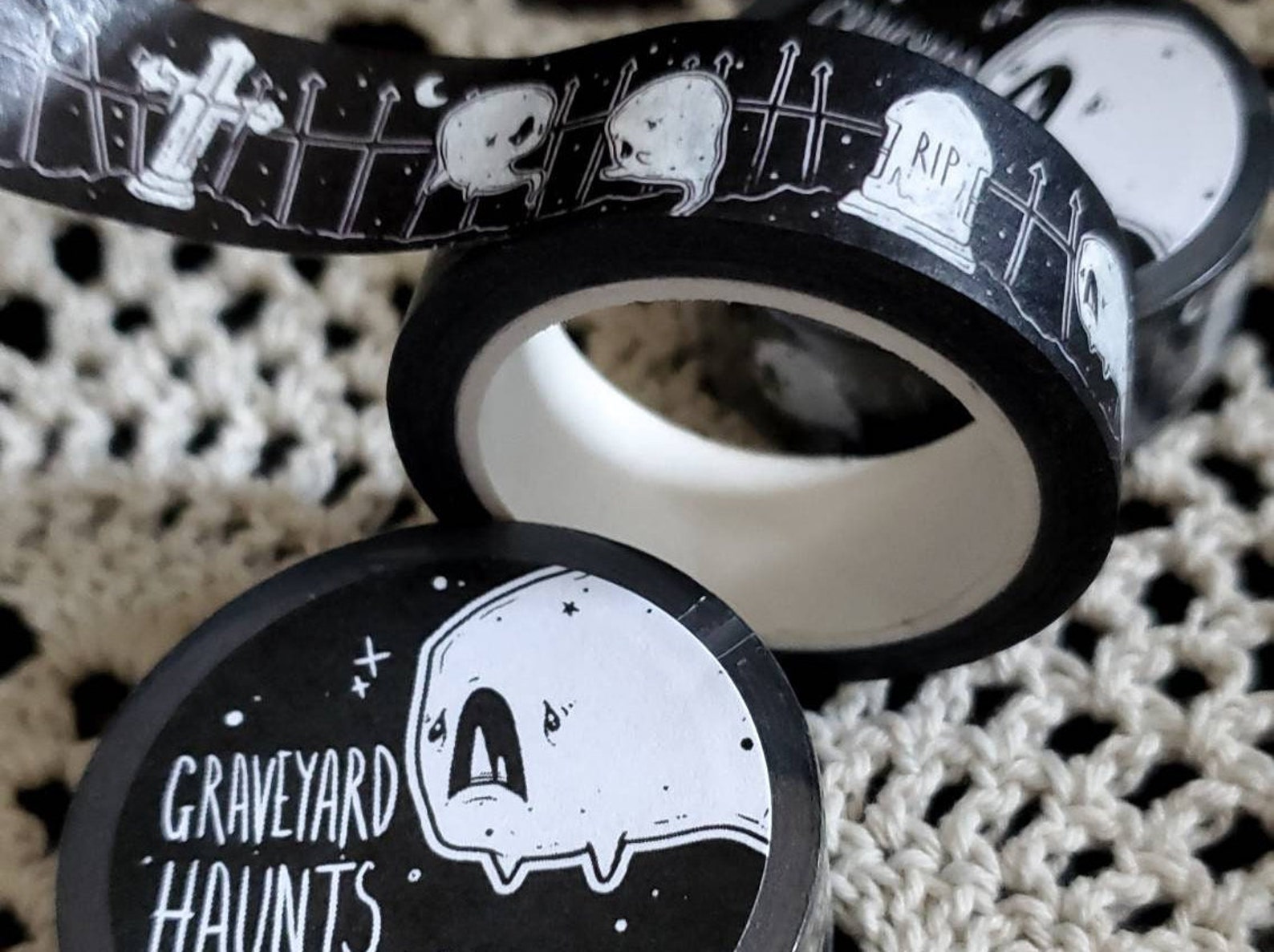 Graveyard Haunts Ghost WASHI Tape - Etsy