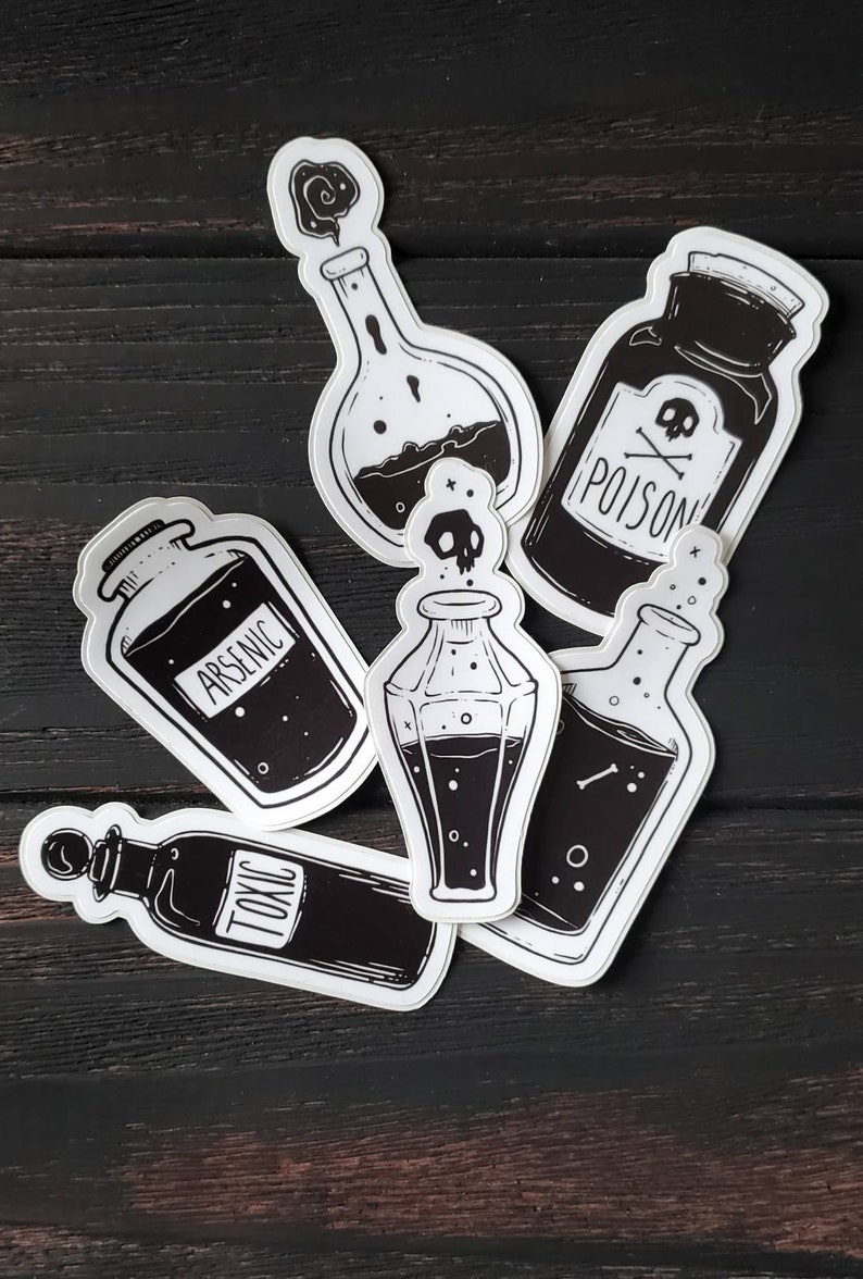 Creepy Cute Poison Gothic STICKER Pack - Etsy