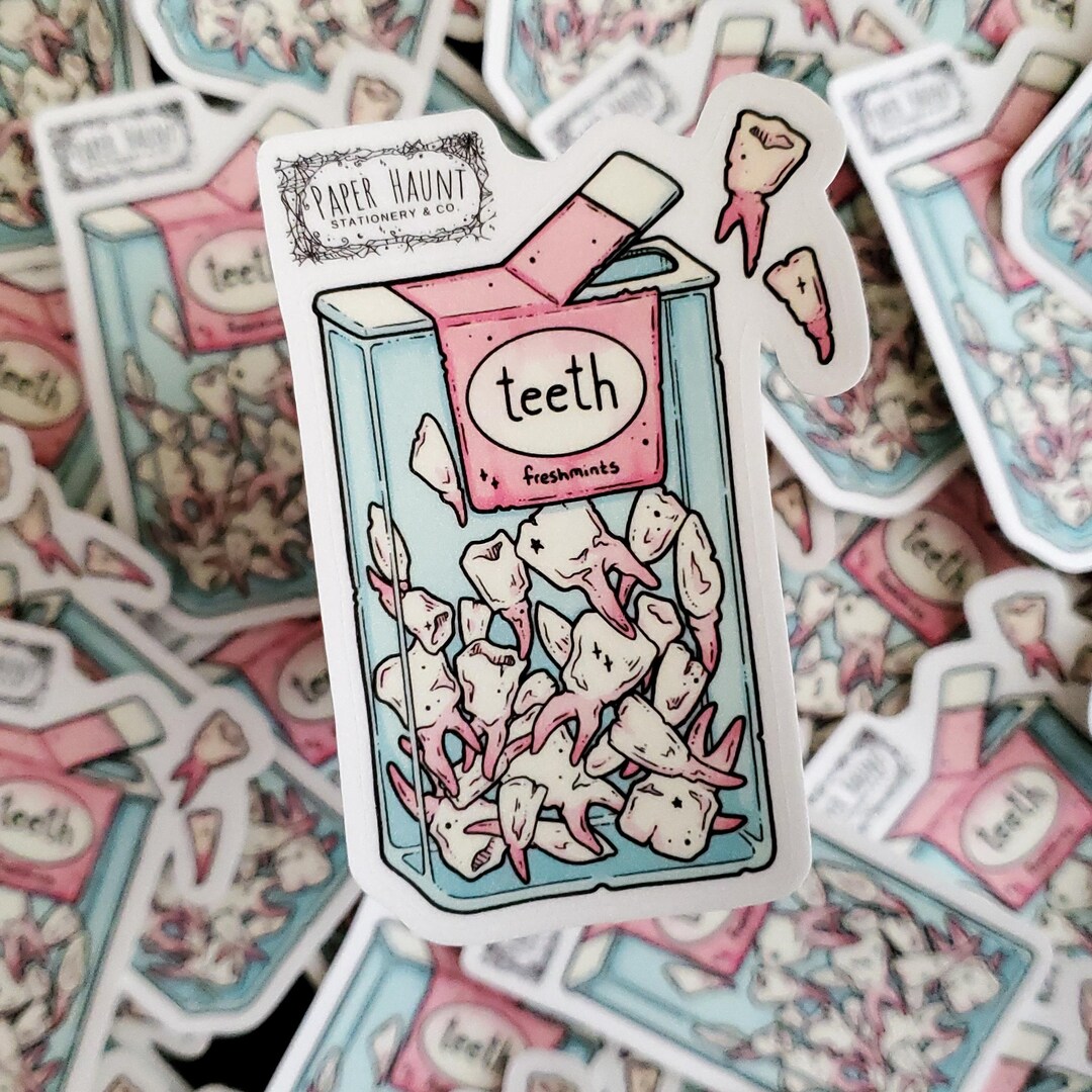 Teeth Candy Sticker - Etsy
