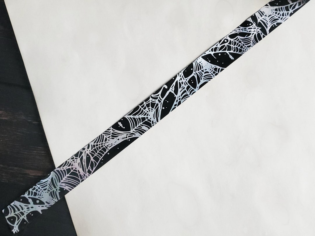 Silver Holo Spider Web WASHI Tape - Etsy