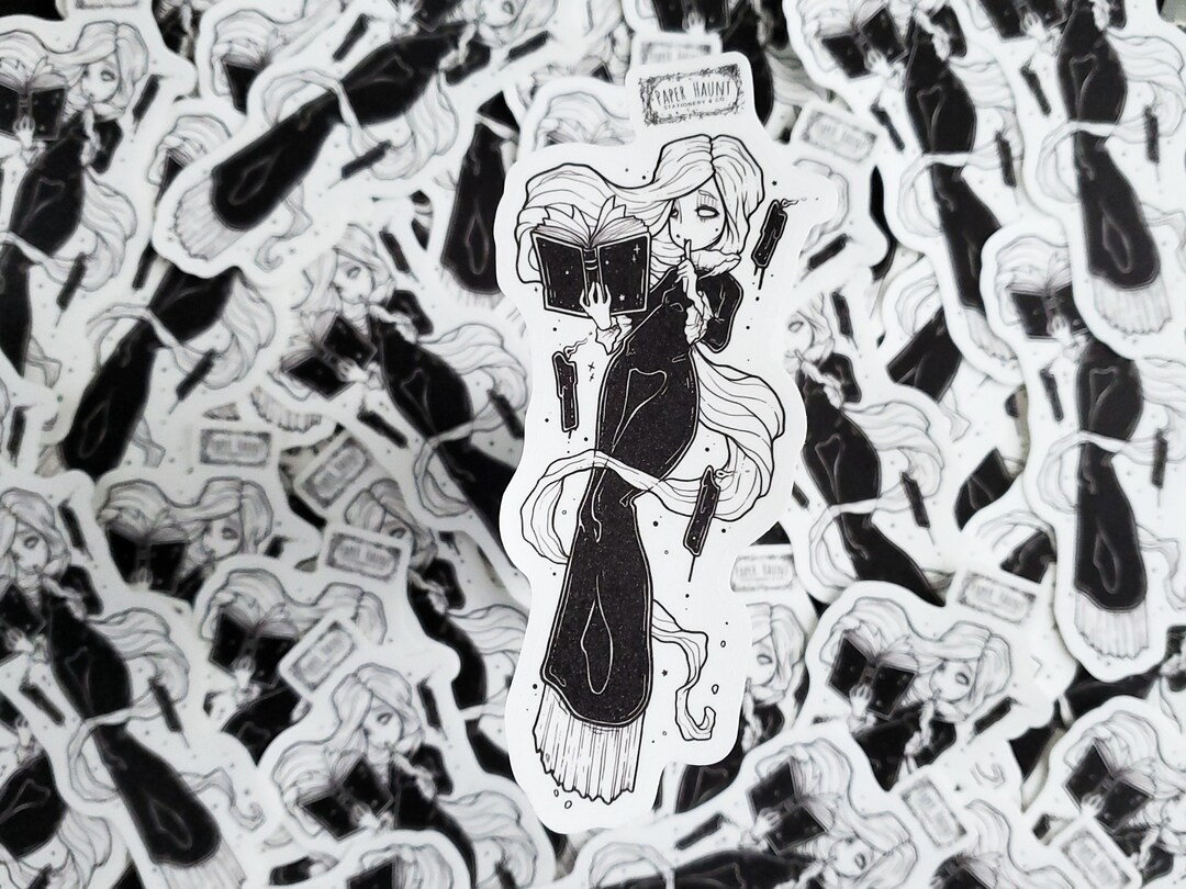 The Librarian Ghost Sticker - Spooky Cute - Goth - Etsy