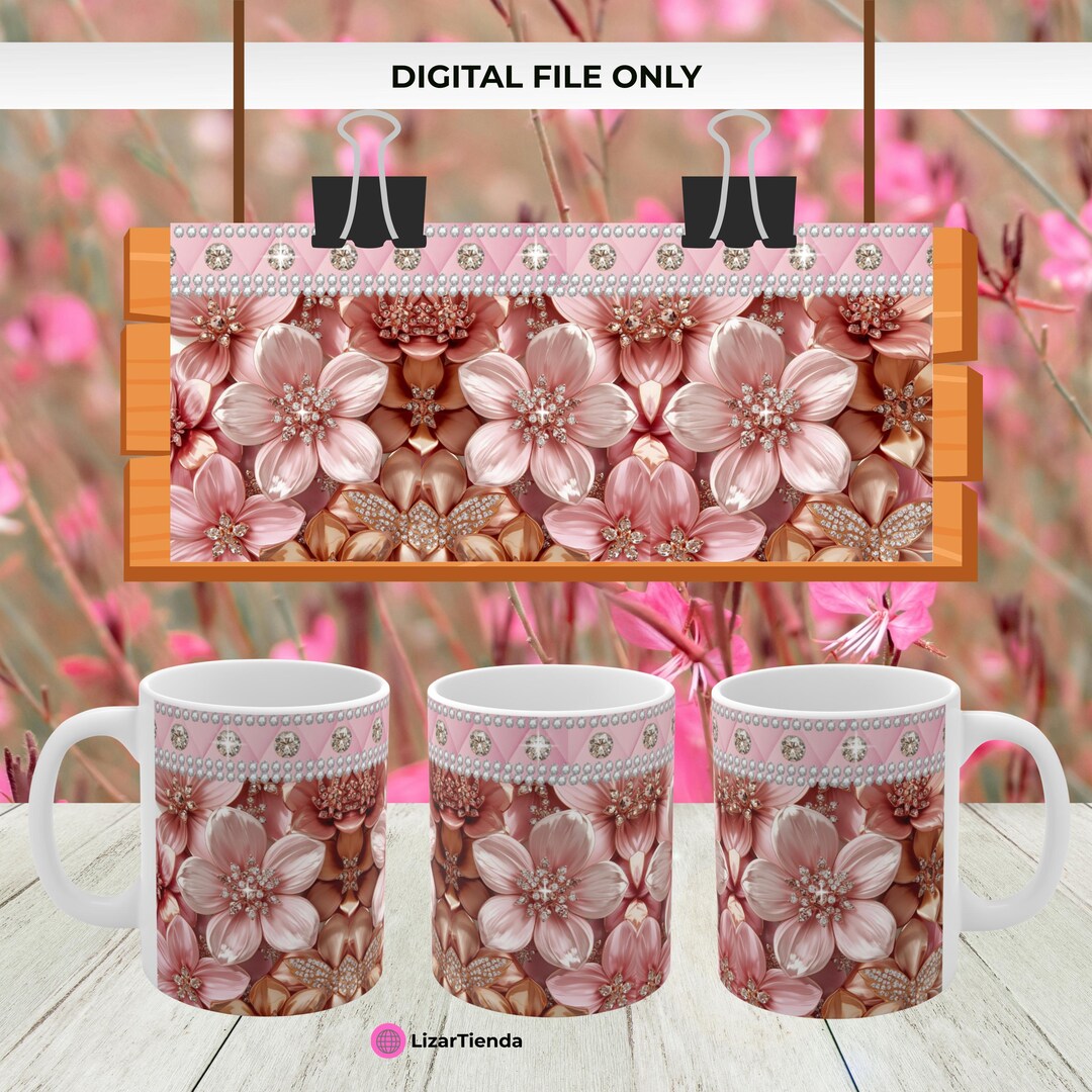 Mug Template / Mug Wrap for 11 Oz and 15 Oz Mugs, Wrap Spanish Mug PNG ...
