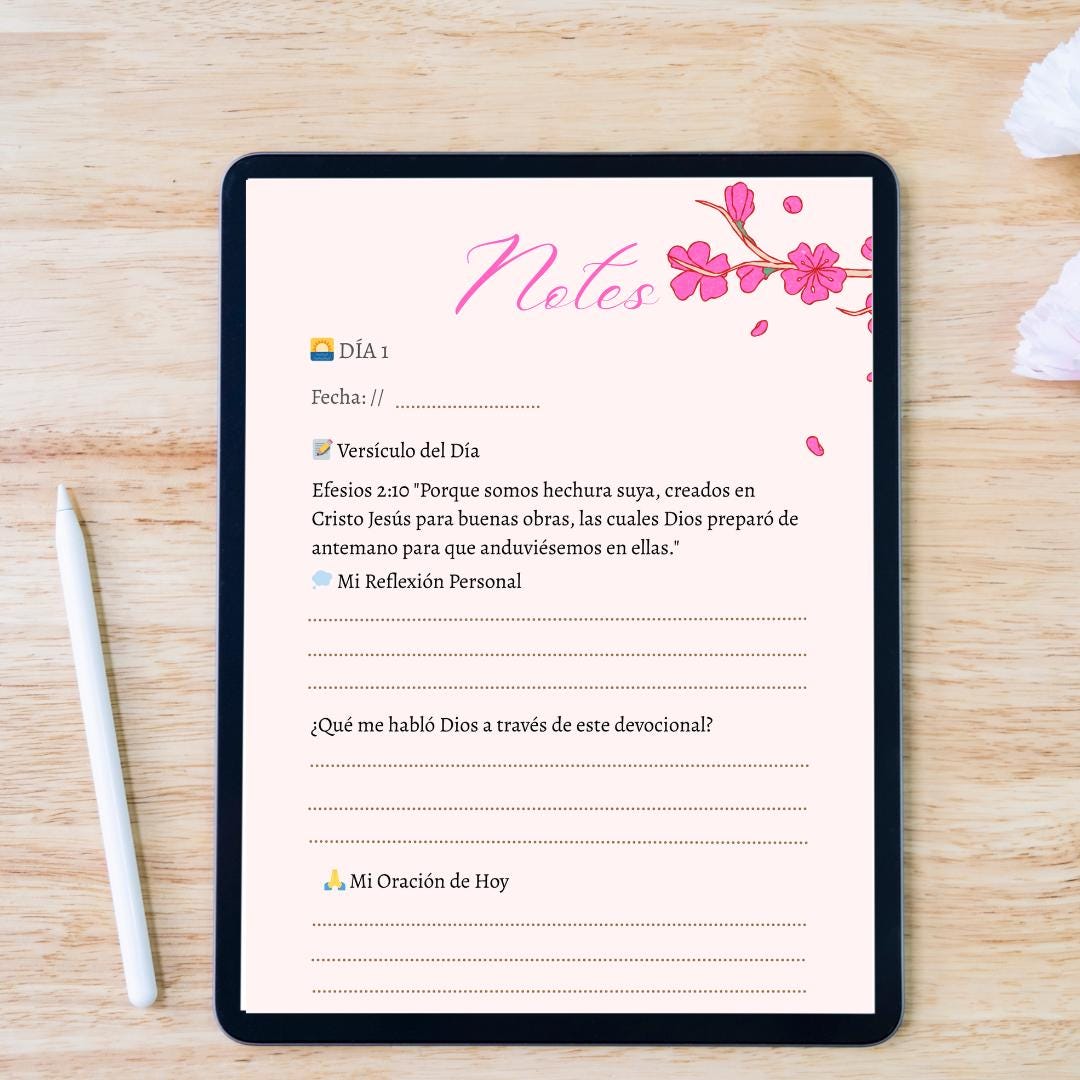 30-day Devotional Journal | Printable Template | Scripture Journal ...