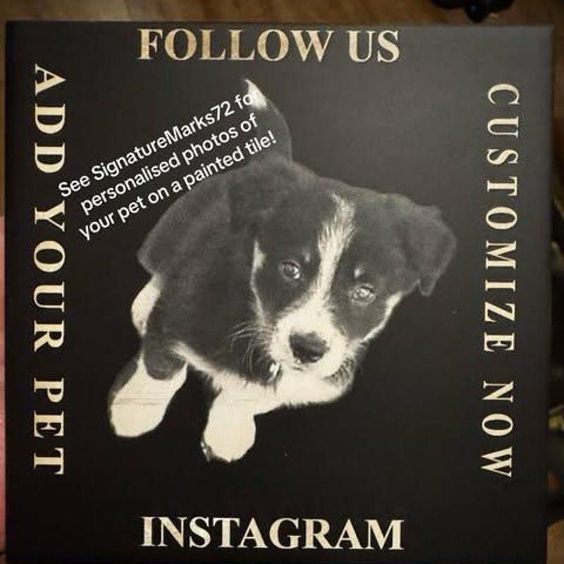 6x6 Black Tiles - Etsy UK