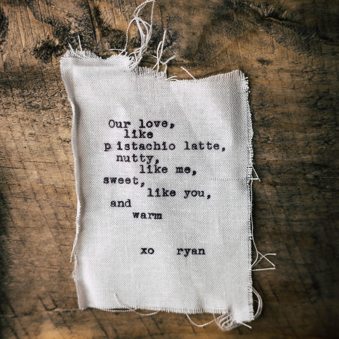 Typewriter Love Poem | Typewriter Art | Typewriter Poetry Display ...